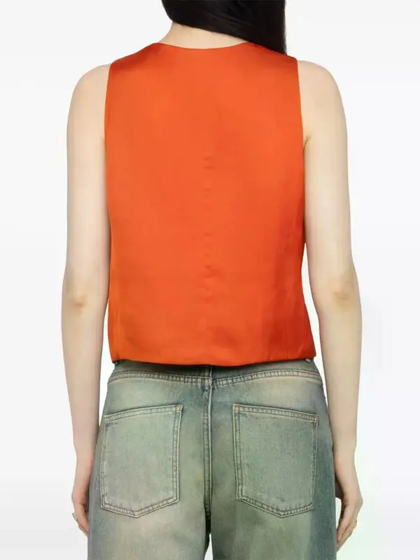 Zadig&Voltaire Emaus V-neck Waistcoat - Orange
