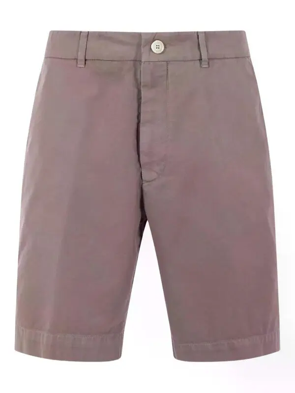 Brunello Cucinelli Cotton Chino Shorts - Brown