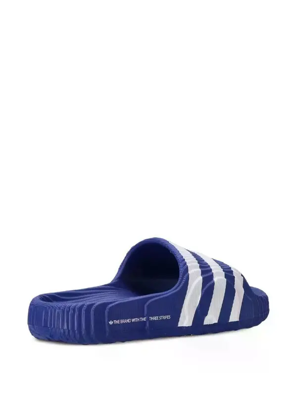 Adidas Adilette 22 Striped Slides - Blue