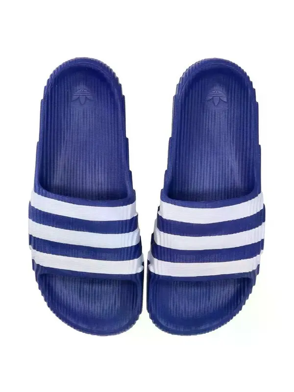 Adidas Adilette 22 Striped Slides - Blue