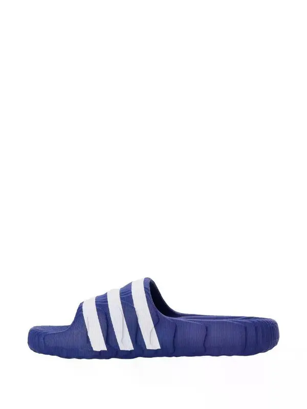 Adidas Adilette 22 Striped Slides - Blue