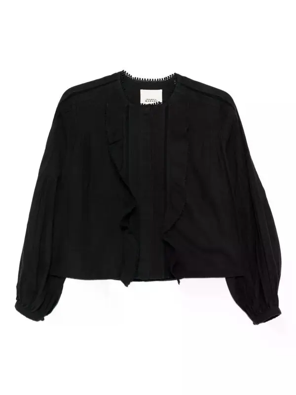 Isabel Marant Étoile Cubraly Ruffled Shirt - Black
