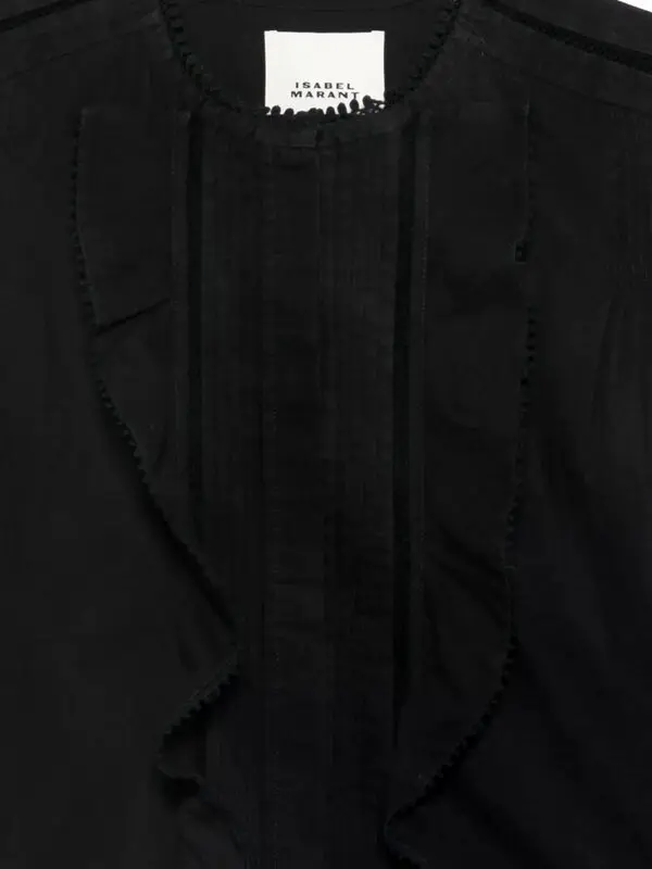 Isabel Marant Étoile Cubraly Ruffled Shirt - Black