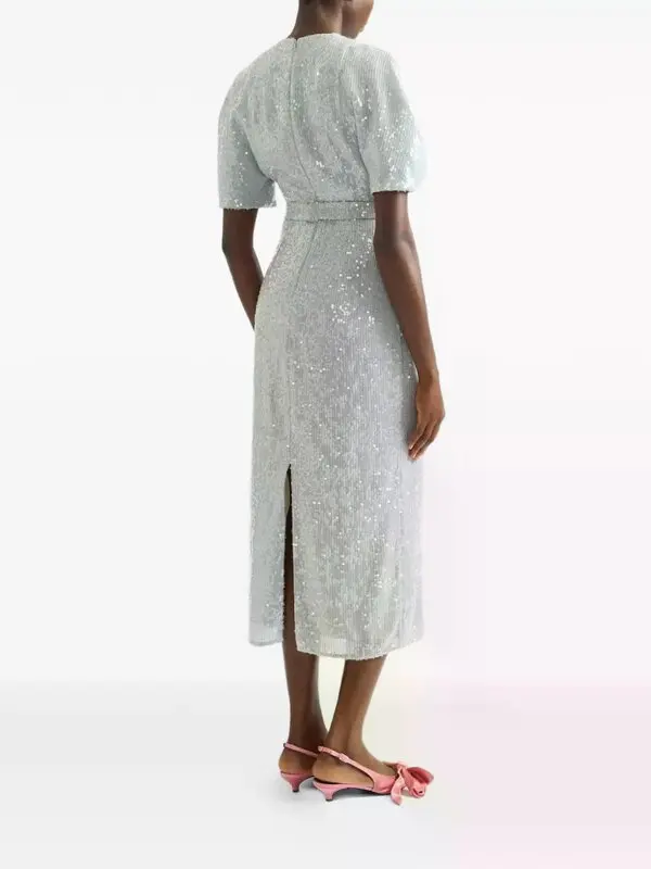 Erdem Embellished Midi Dress - Grey