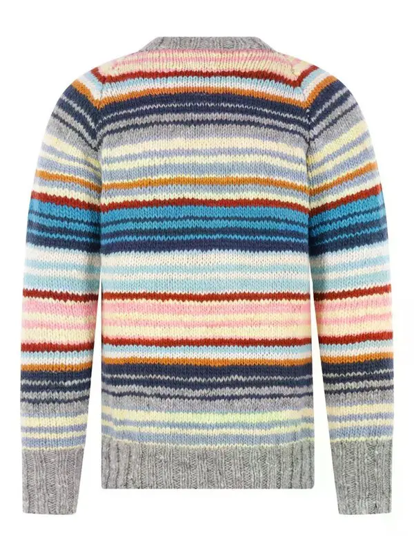 CHAMULA Striped Crew Neck Sweater