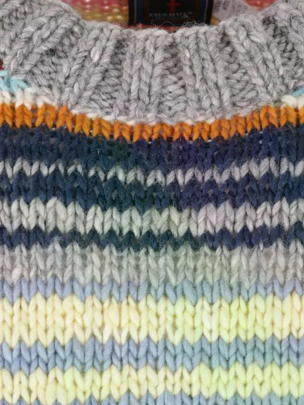 CHAMULA Striped Crew Neck Sweater