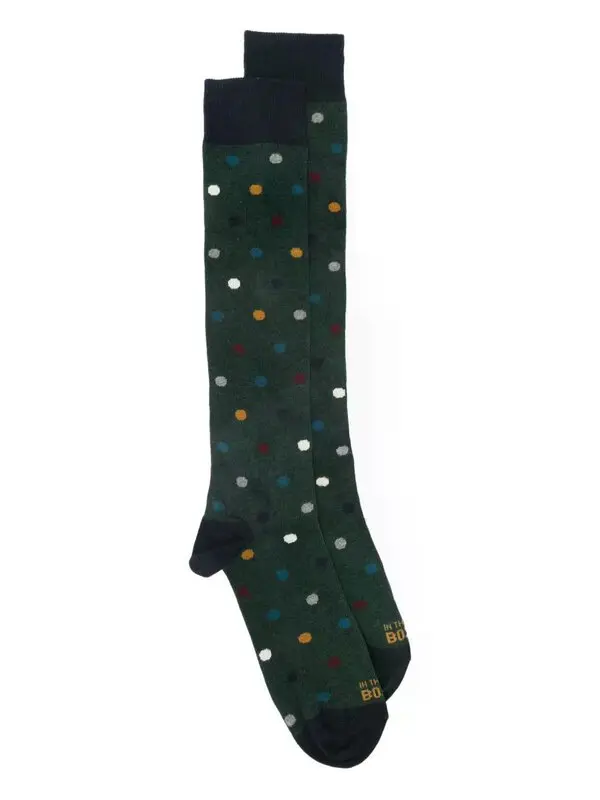 IN THE BOX Polka-dot Crew Socks - Green