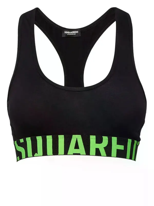 Dsquared2 Logo Sports Bra - Black