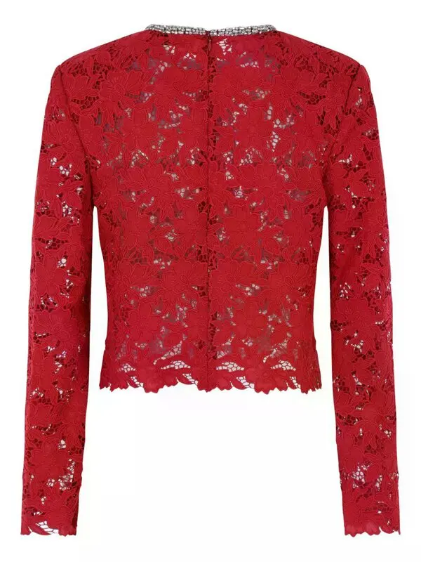 SELF-PORTRAIT Lace-embellished Top