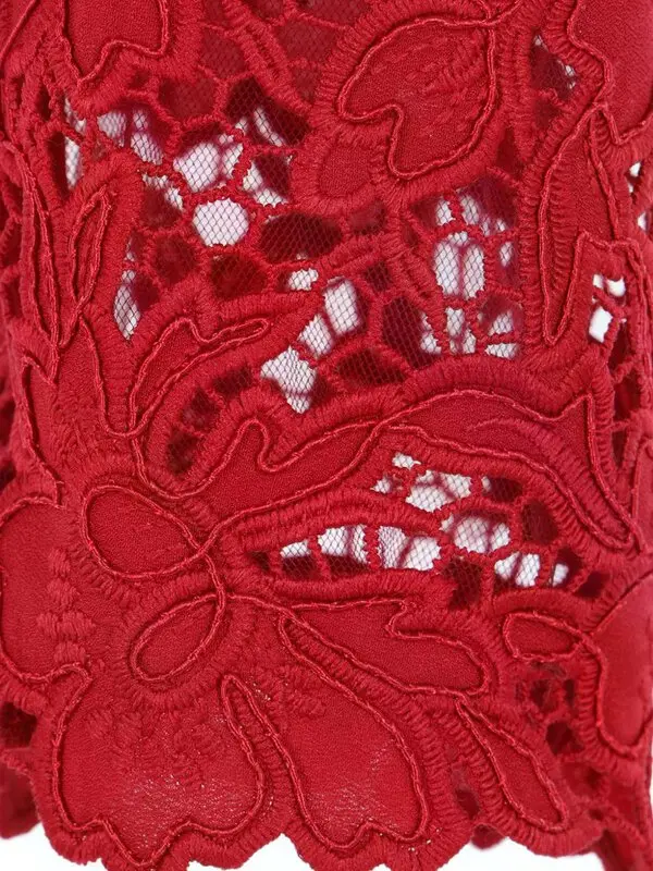 SELF-PORTRAIT Lace-embellished Top