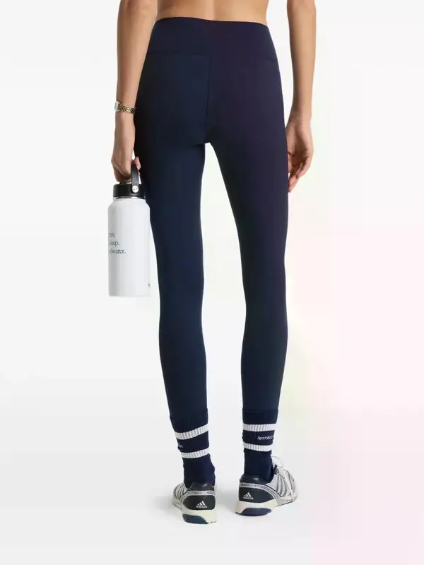 SPORTY & RICH High-rise Performance Trousers - Blue