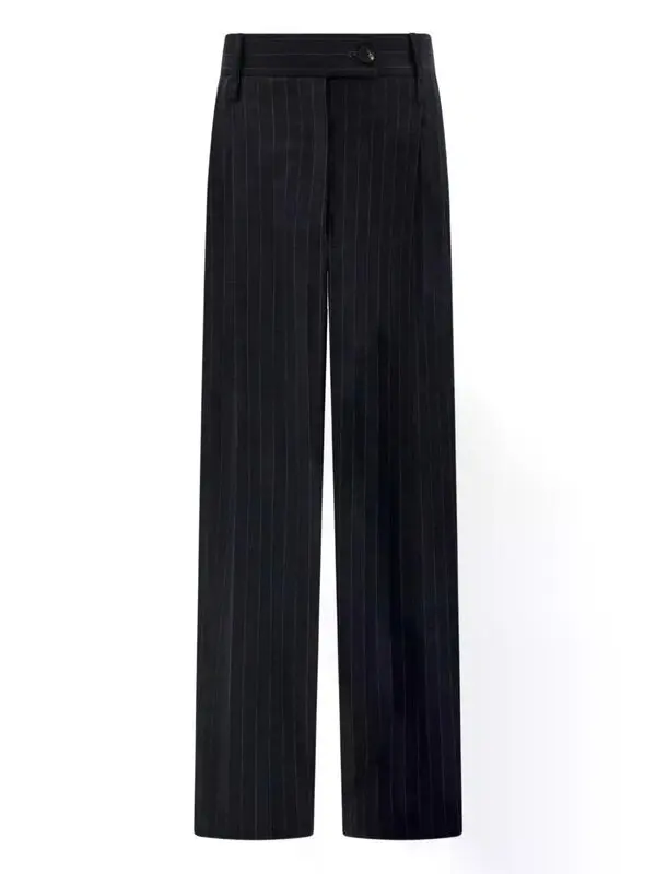 FERRAGAMO Pinstripe Pleated Trousers