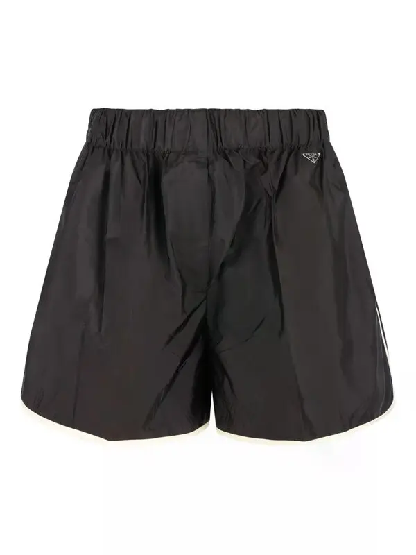 Prada Logo-detail Shorts - Black