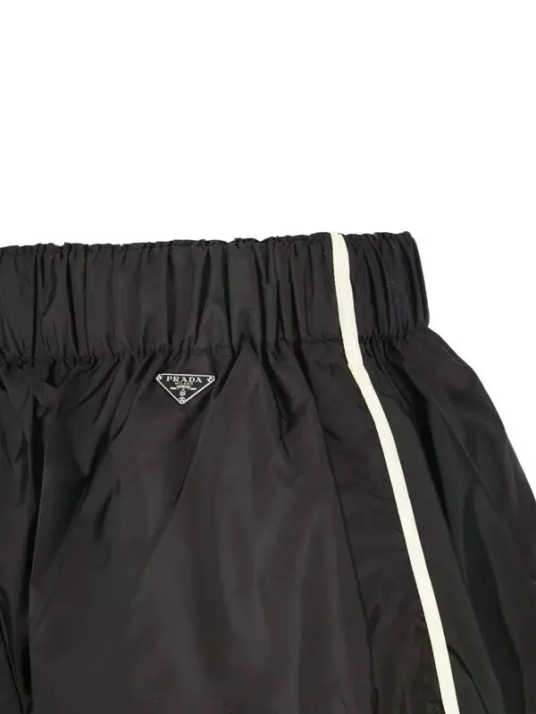 Prada Logo-detail Shorts - Black