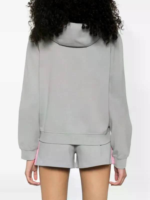Casablanca Zip Side Stripe Hooded Top