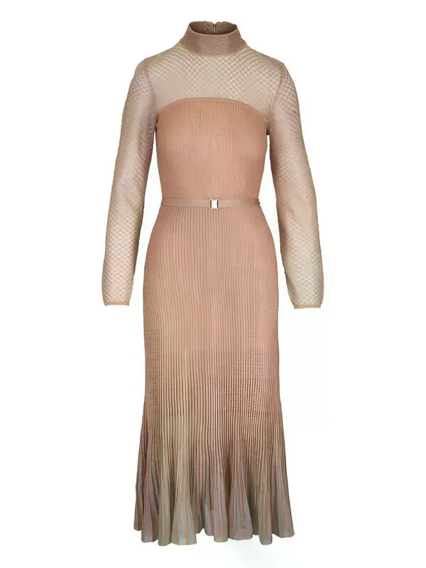 Zimmermann Hypnotic Two-tone Midi Dress