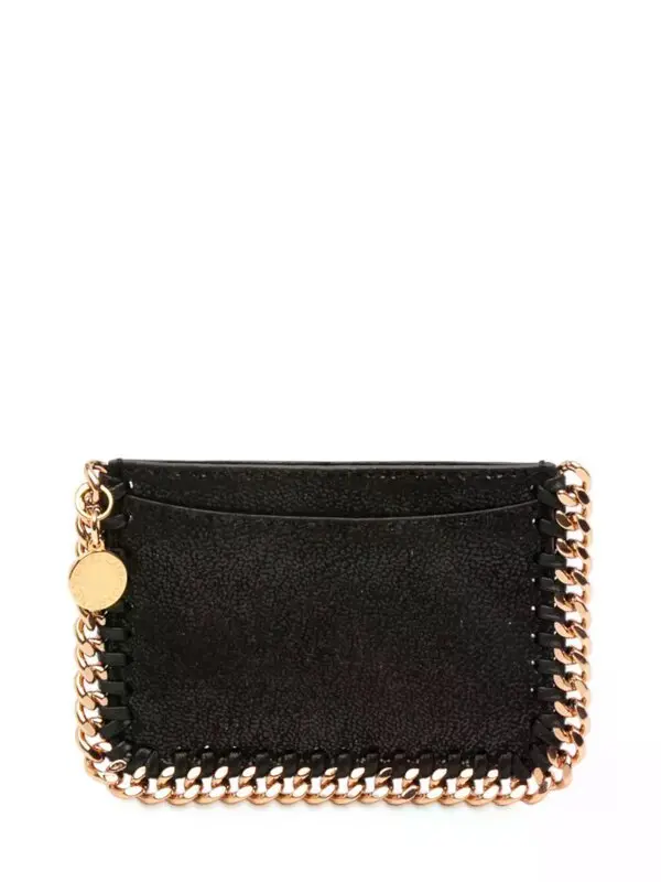 Stella McCartney 2010-2025 Falabella Shaggy Deer Card Holder - Black
