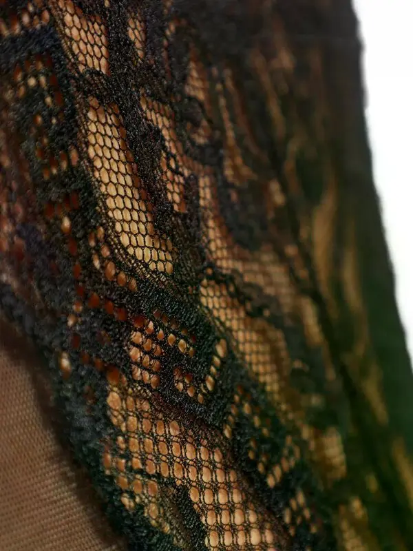 Versace Embroidered Lace-trim Bodysuit