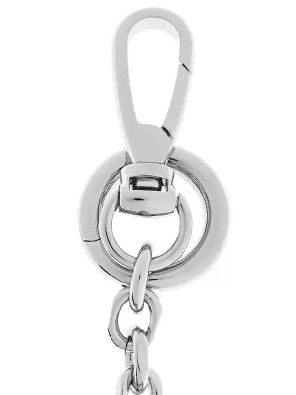MAISON MARGIELA Logo-detail Leather Chain - Black