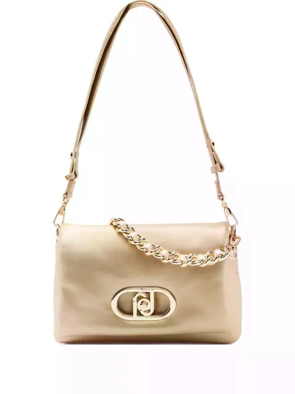 Liu Jo Braided Chain Logo Satchel - Neutrals
