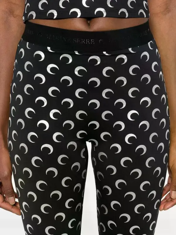 MARINE SERRE Moon-print Leggings