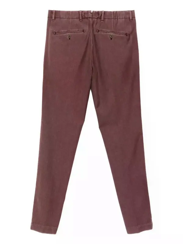 MYTHS Front-pleat Trousers - Red