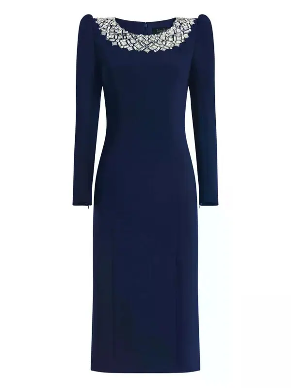 Jenny Packham Jacquetta Embellished Midi Dress - Blue