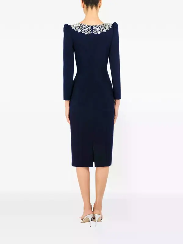 Jenny Packham Jacquetta Embellished Midi Dress - Blue