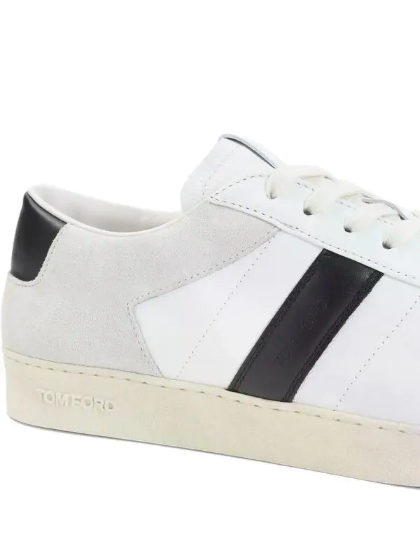 TOM FORD Stripe Panel Sneakers - White