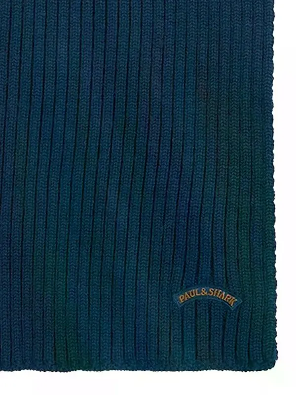 Paul & Shark Ribbed Scarf - Blue