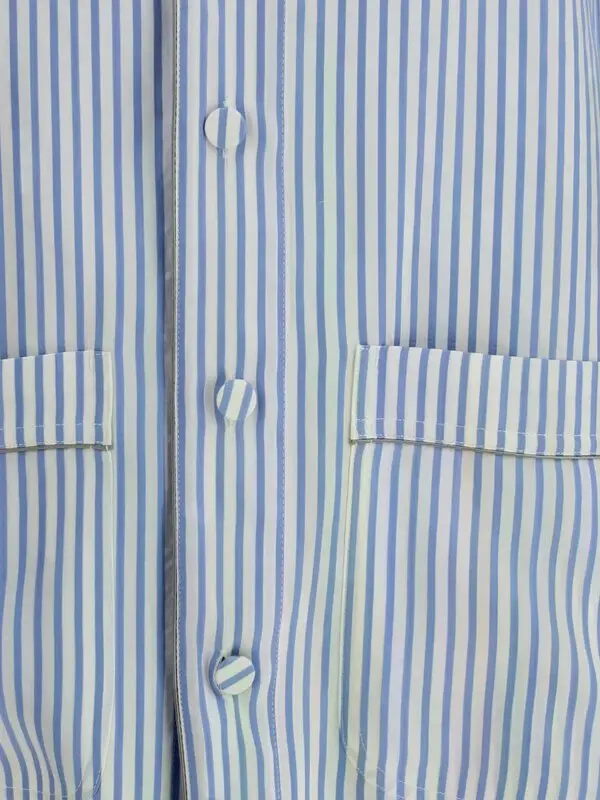 TOM FORD Striped Silk Shirt - Blue