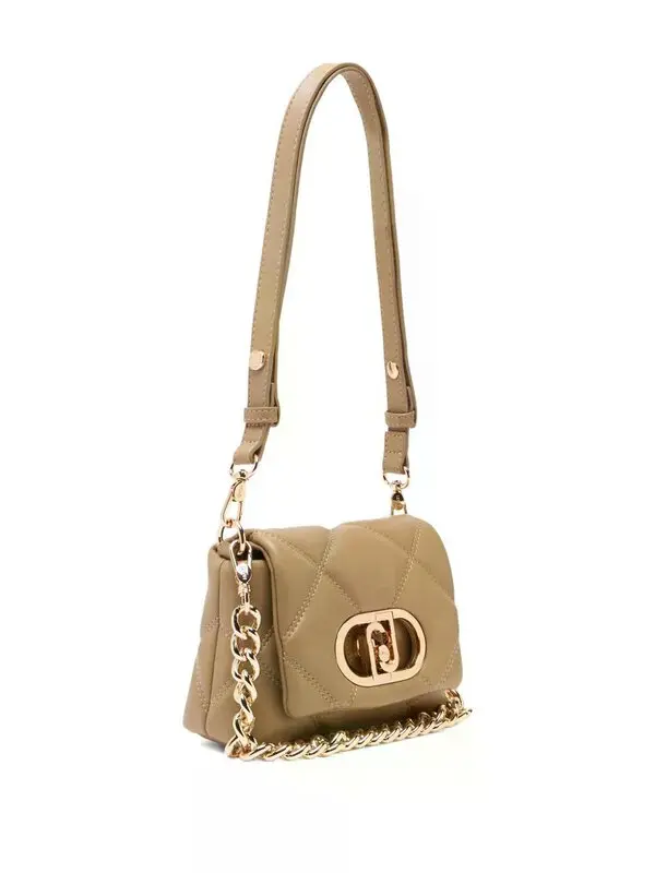 Liu Jo Quilted Monogram Shoulder Bag - Neutrals