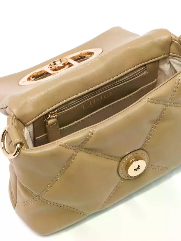 Liu Jo Quilted Monogram Shoulder Bag - Neutrals
