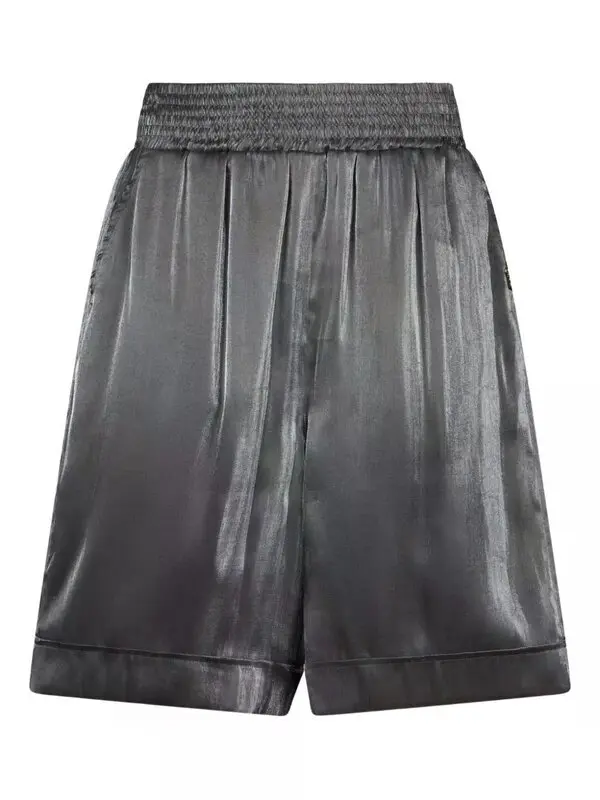 Liu Jo Laminated Mid-rise Shorts
