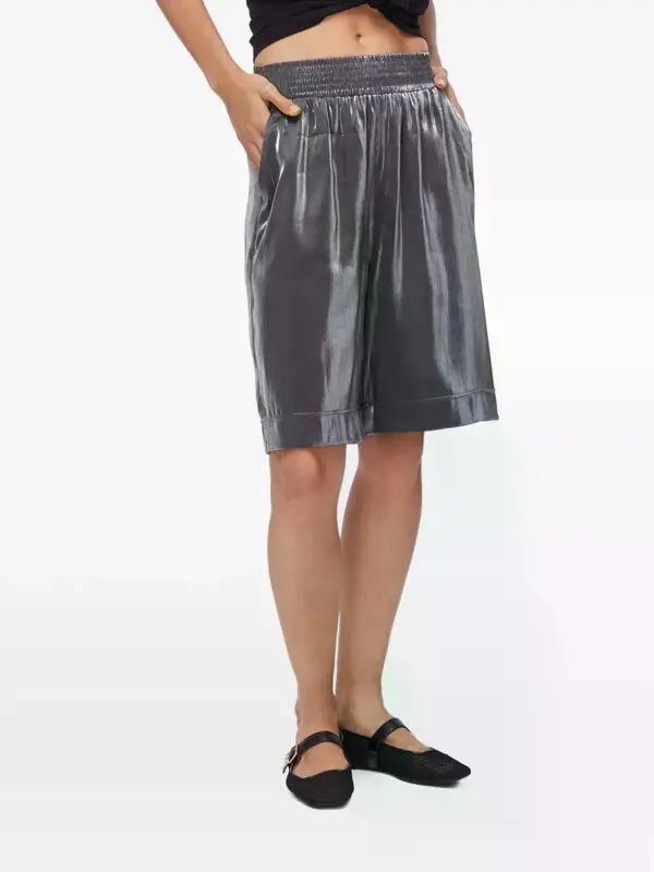Liu Jo Laminated Mid-rise Shorts