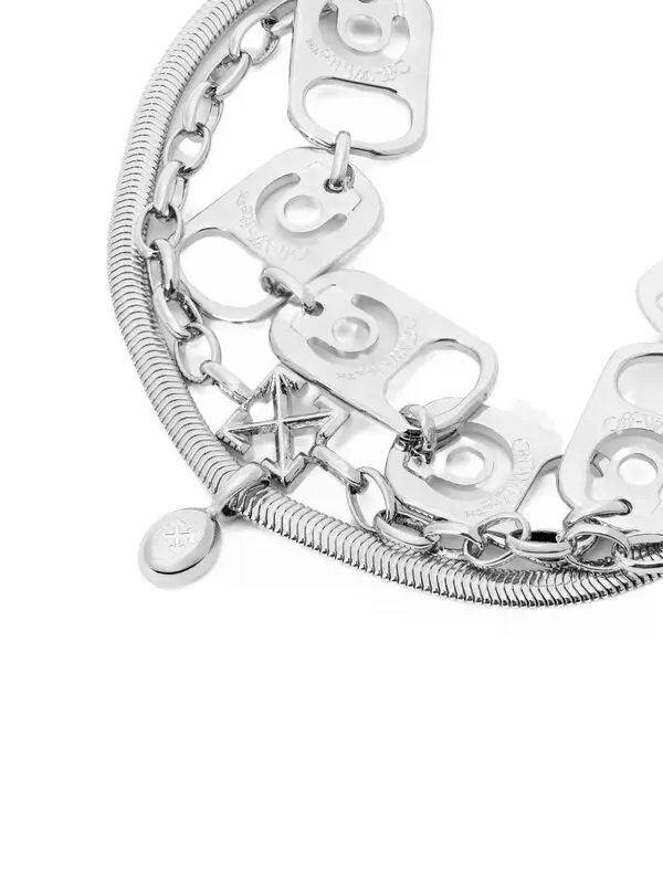 Off-White Can Tab Layered Bracelet
