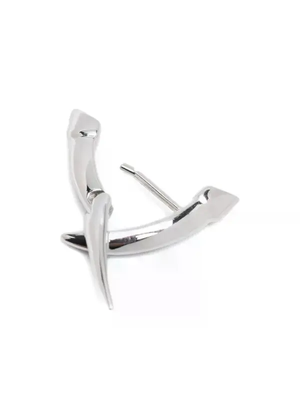 SHAUN LEANE Mini Crossover Earring - Silver