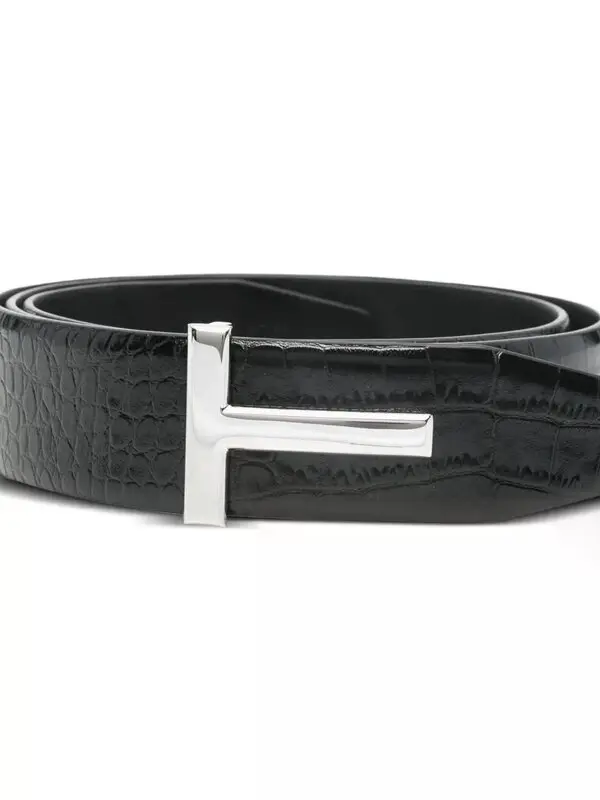 TOM FORD Croc-effect Belt
