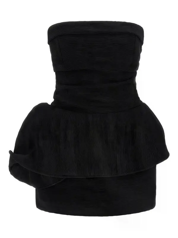 Magda Butrym Ribbed Draped Mini Dress