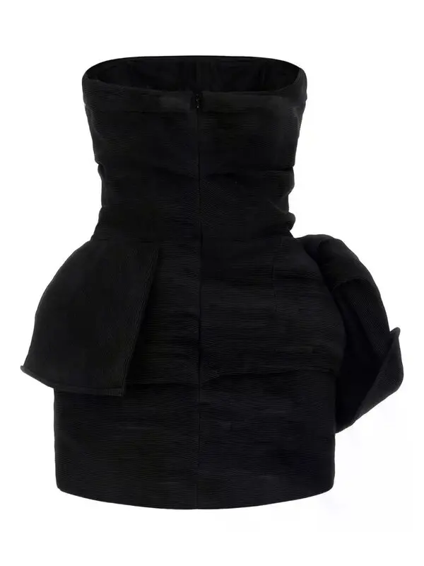 Magda Butrym Ribbed Draped Mini Dress