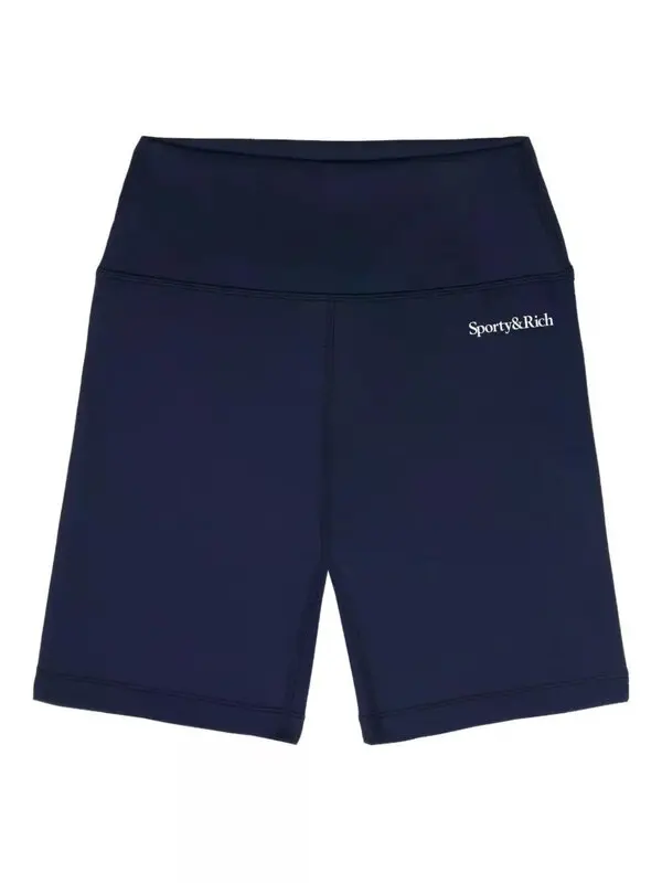 SPORTY & RICH High-waisted Shorts - Blue