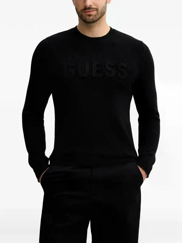 Guess Embossed-logo Sweater
