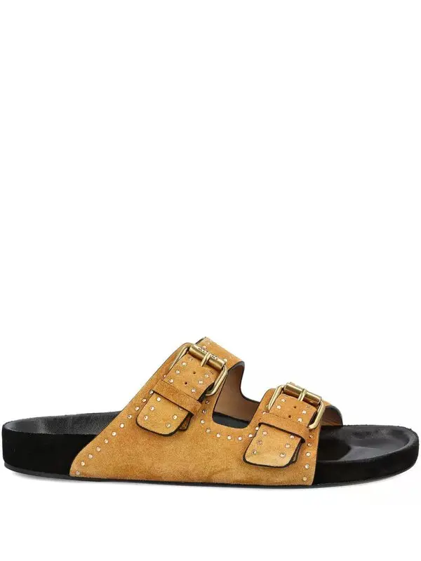 Isabel Marant Lennyo Studded Double-strap Sandals