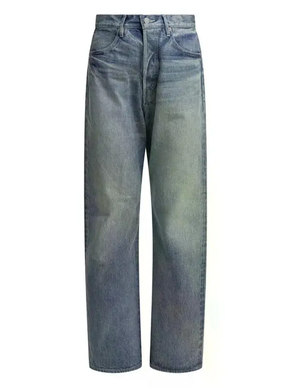 Auralee Faded Straight Leg Jeans