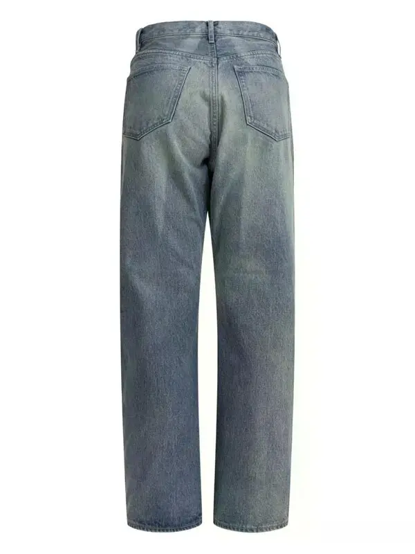 Auralee Faded Straight Leg Jeans