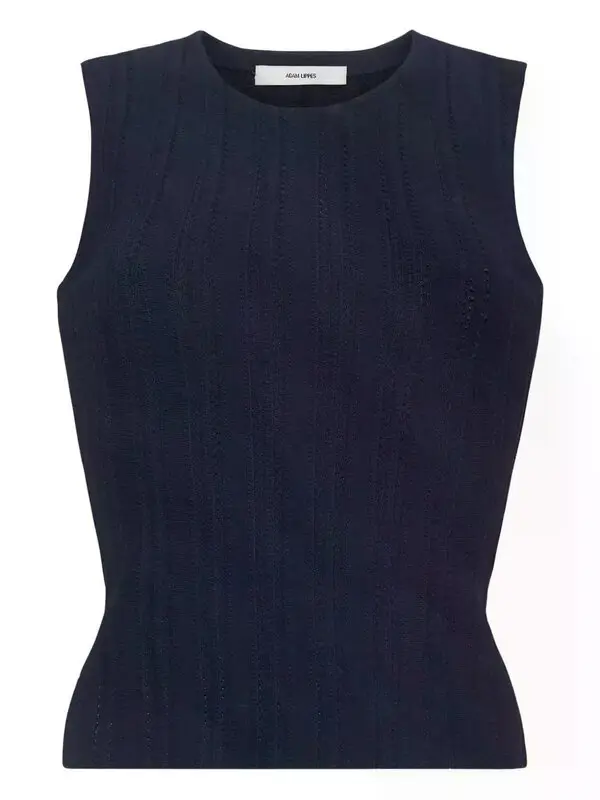 Adam Lippes Brynn Sleeveless Top - Blue