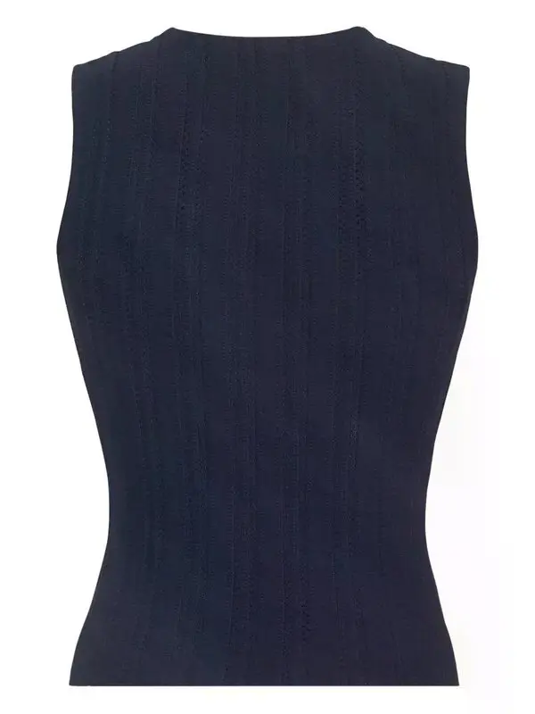 Adam Lippes Brynn Sleeveless Top - Blue
