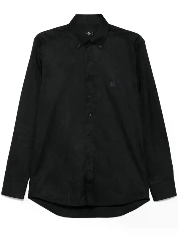 Etro Patterned-jacquard Cotton Shirt