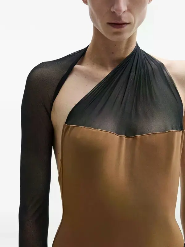 ATU BODY COUTURE One-shoulder Draped Bodysuit