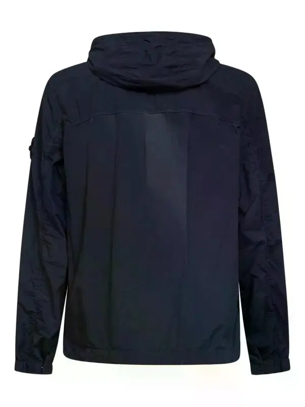 Stone Island Hooded Flap-pocket Jacket - Blue